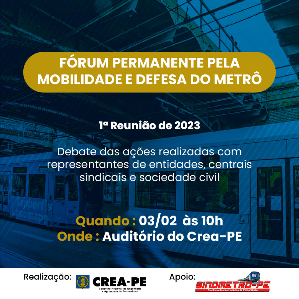 Fórum Permanente pela Mobilidade e Defesa do Metrô realiza nesta sexta ...