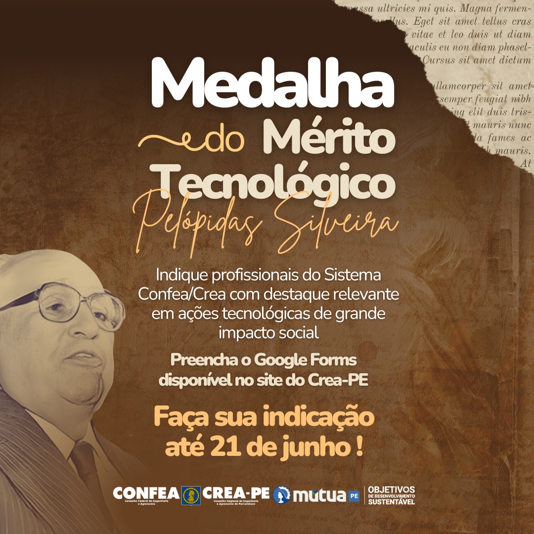 Crea-PE – Conselho Regional de Engenharia e Agronomia de Pernambuco.